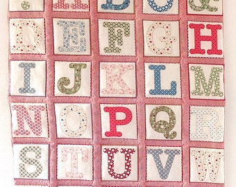 Patchwork letters | Etsy