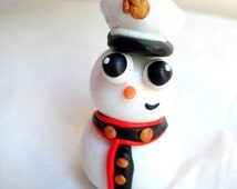 Military Christmas Ornament Marine Corps Snowman Ornaments Polymer Clay ...