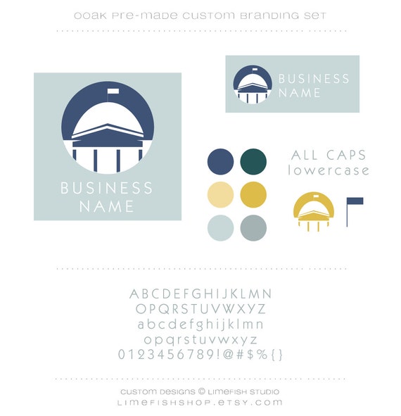 Items similar to PREMADE Logo Design + Branding Set . Custom OOAK Logo ...