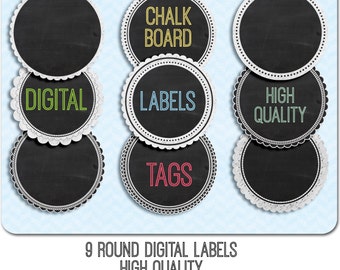 Items similar to Digital Chalk Frames // Chalkboard Clip Art Clipart ...
