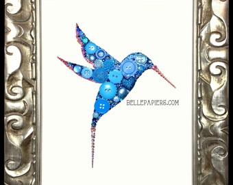 Popular items for hummingbird buttons on Etsy