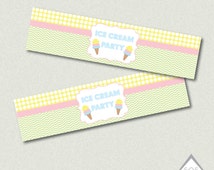 Unique ice cream label related items | Etsy