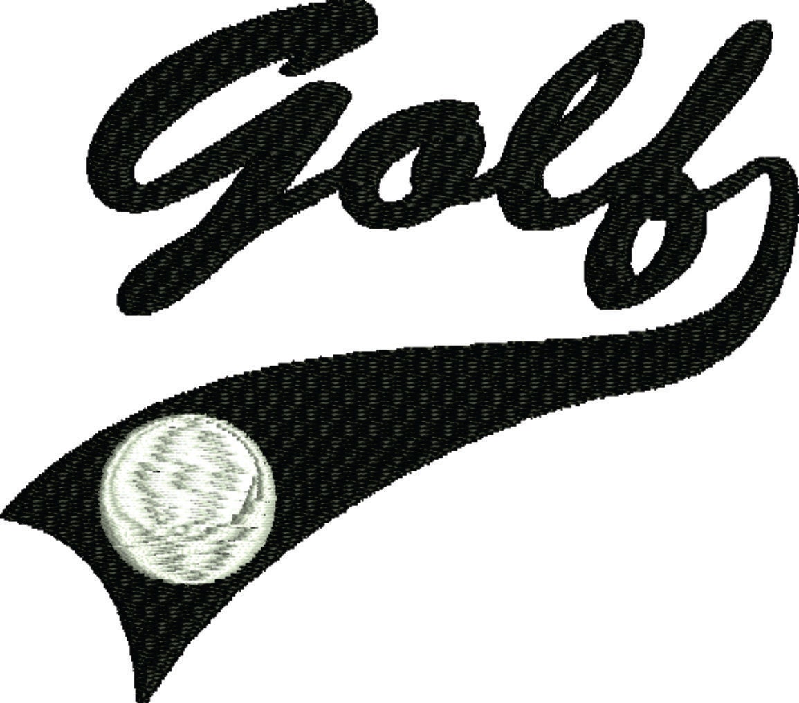 golf embroidery design