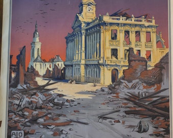 Vintage Psychedelic 1971 WRIF Detroit Radio Poster