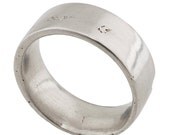 Chunky silver ring, organic chunky wide band ,heavy weight silver ...