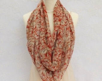 Popular items for red chiffon scarf on Etsy