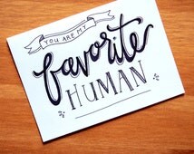 Unique my favorite human related items | Etsy