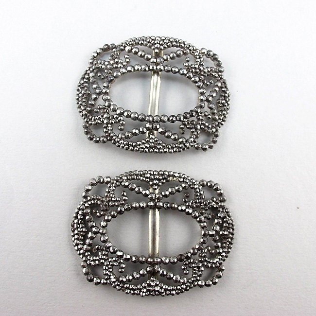 Victorian Antique Cut Steel Buckles Antique Accessories Antique ...