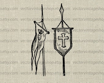 Medieval flag | Etsy