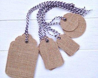 Popular items for burlap gift tag on Etsy
