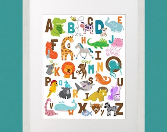 Zoo alphabet | Etsy