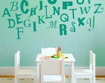 Popular items for letters wall decal on Etsy