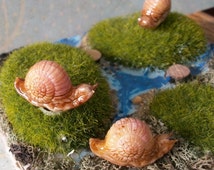 Popular items for fairy garden snails on Etsy