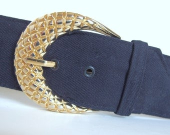 Navy belt buckle | Etsy