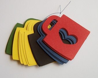Popular items for coffee cup tags on Etsy