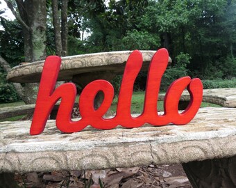Hello sign | Etsy