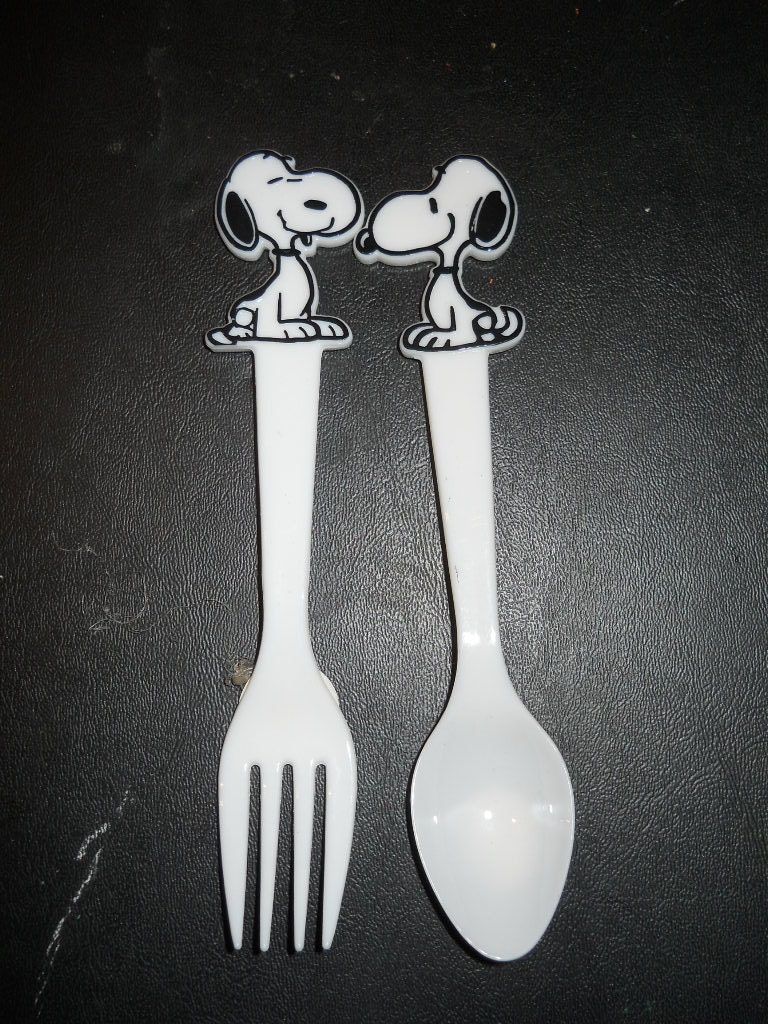 Vintage Plastic Snoopy Spoon & Fork Set – Haute Juice