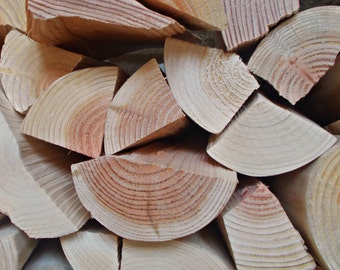 DECORATIVE LOGS & LOG WALL TILES for interior by TheLogBasket