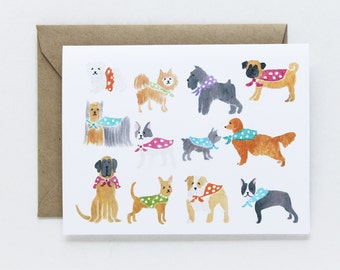 Any Occasion Card Good Luck Card Bon Voyage Pug