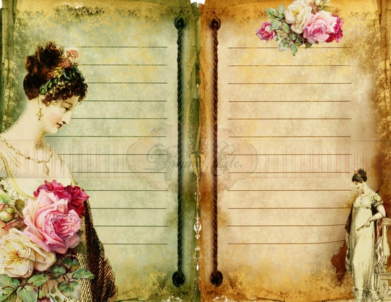 Digital Paper Digital Journal Kit Jane's Journal by dreamzetc