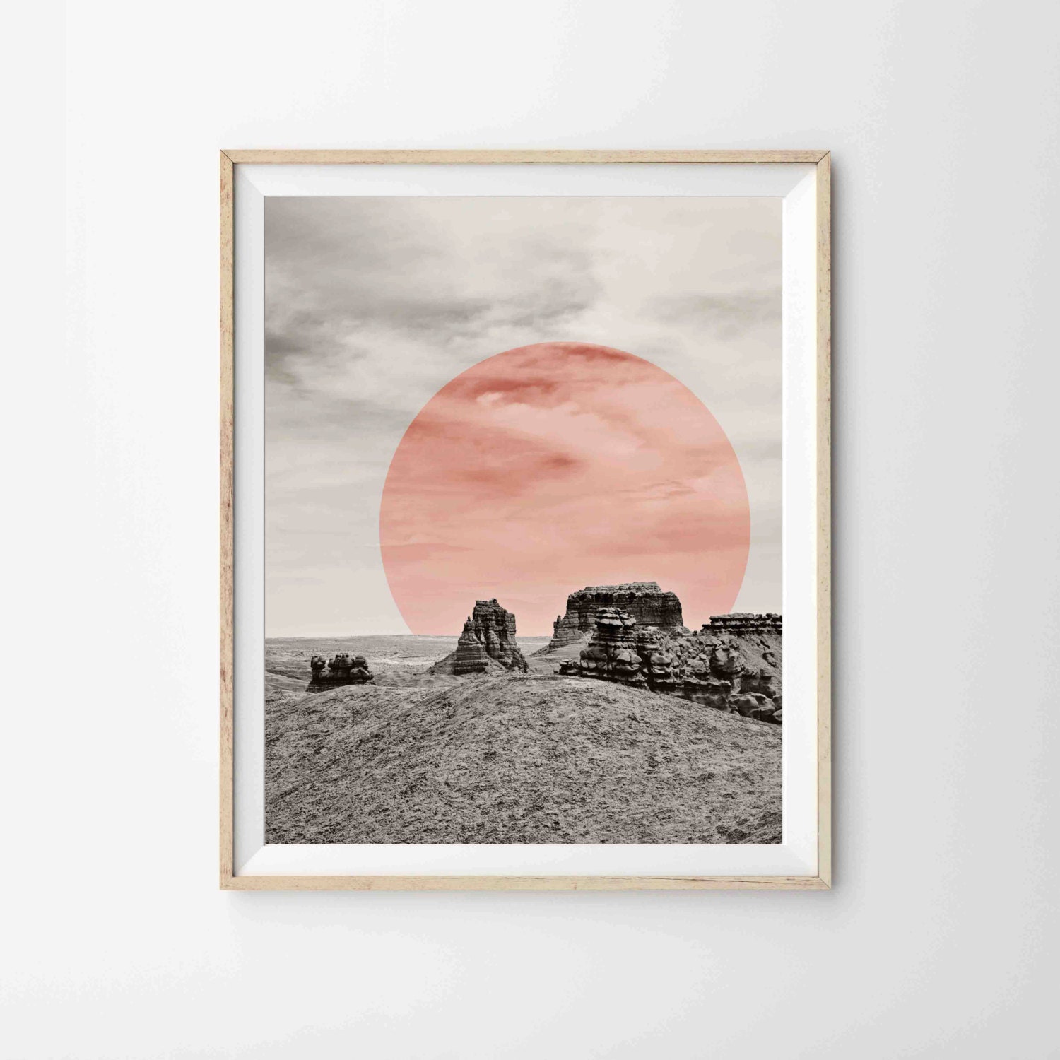 Modern Desert Print Archival Print Geometric Southwest Art