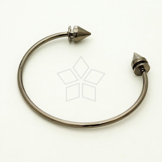 BR-014-BR / 1 Pcs Spike Cuff Bangle Bracelet for by beadsmaker