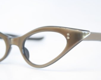 Unused Brown Cat Eye Glasses Cateye Frames Vintage Eyewear 1960s ...