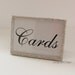 Cards Sign Card Box Sign with Rhinestones Picture Keepsake
