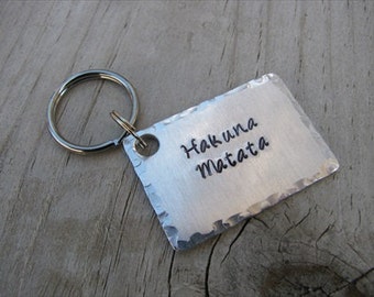 Inspiration keychain Hand-stamped Keychain by JennsHandmadeJewelry
