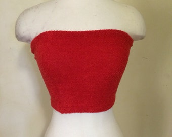 Popular items for red tube top on Etsy