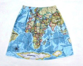 World Map Skirt