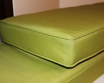 Boxed cushions 72 x 26 1/2 x 3 using Sunbrella by marionmeenach