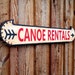 Canoe Rental Sign by SignUpNow on Etsy