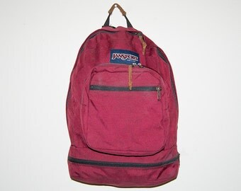 Vintage Maroon Jansport Backpack Made in USA