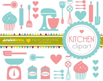 Baking clipart | Etsy