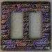 Romantic Script Double Rocker Switchplate Lightplate