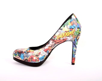 Popular items for comic book shoes on Etsy