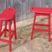 Custom Painted Curvey Swervy Stools