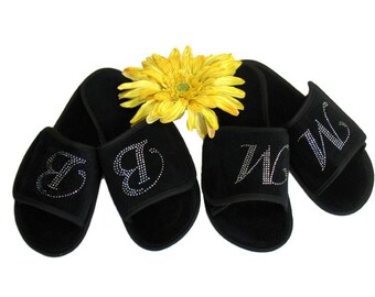 Popular items for monogram slippers on Etsy