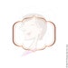 Rose Gold Digital Frames Border Clipart Label Tag Wedding