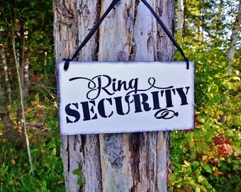 Ring security sign | Etsy