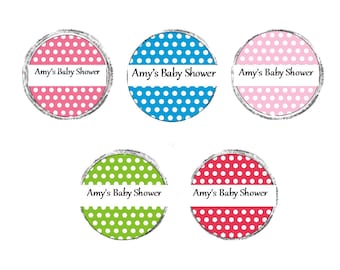 Polka dot labels | Etsy