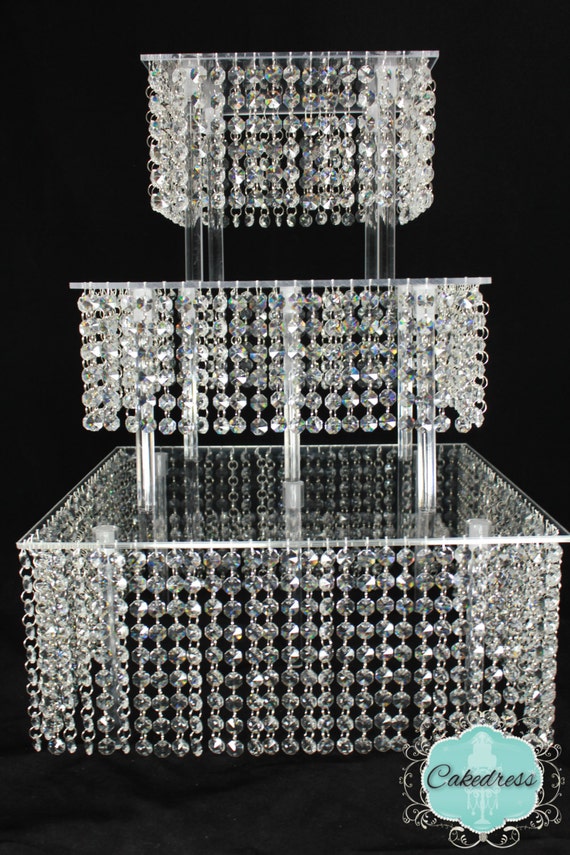 Items similar to Wedding Cake Stand 3 Tier--Custom listing for Sara ...