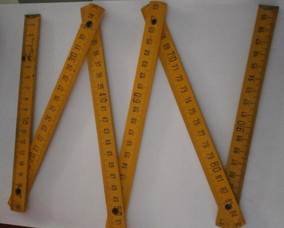 Vintage Yellow Wooden Ruler – Haute Juice