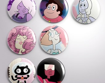Steven Universe 1.5 inch pin back button set of 7