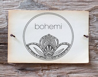 Bohemian logo | Etsy