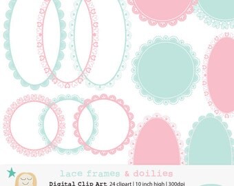 Clip art lace | Etsy