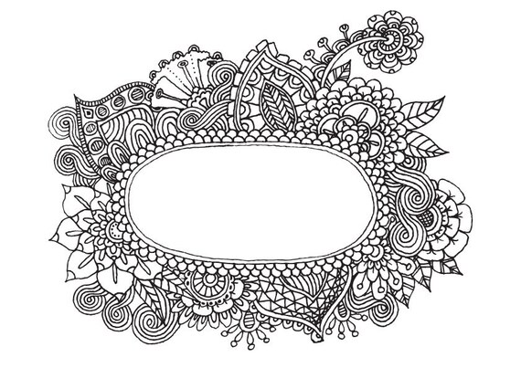 Window frame coloring pages