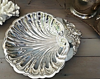 Silver plate shell | Etsy