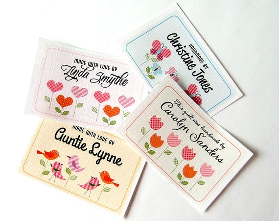 Large Scale Custom Fabric Labels for Quilts Blankets and